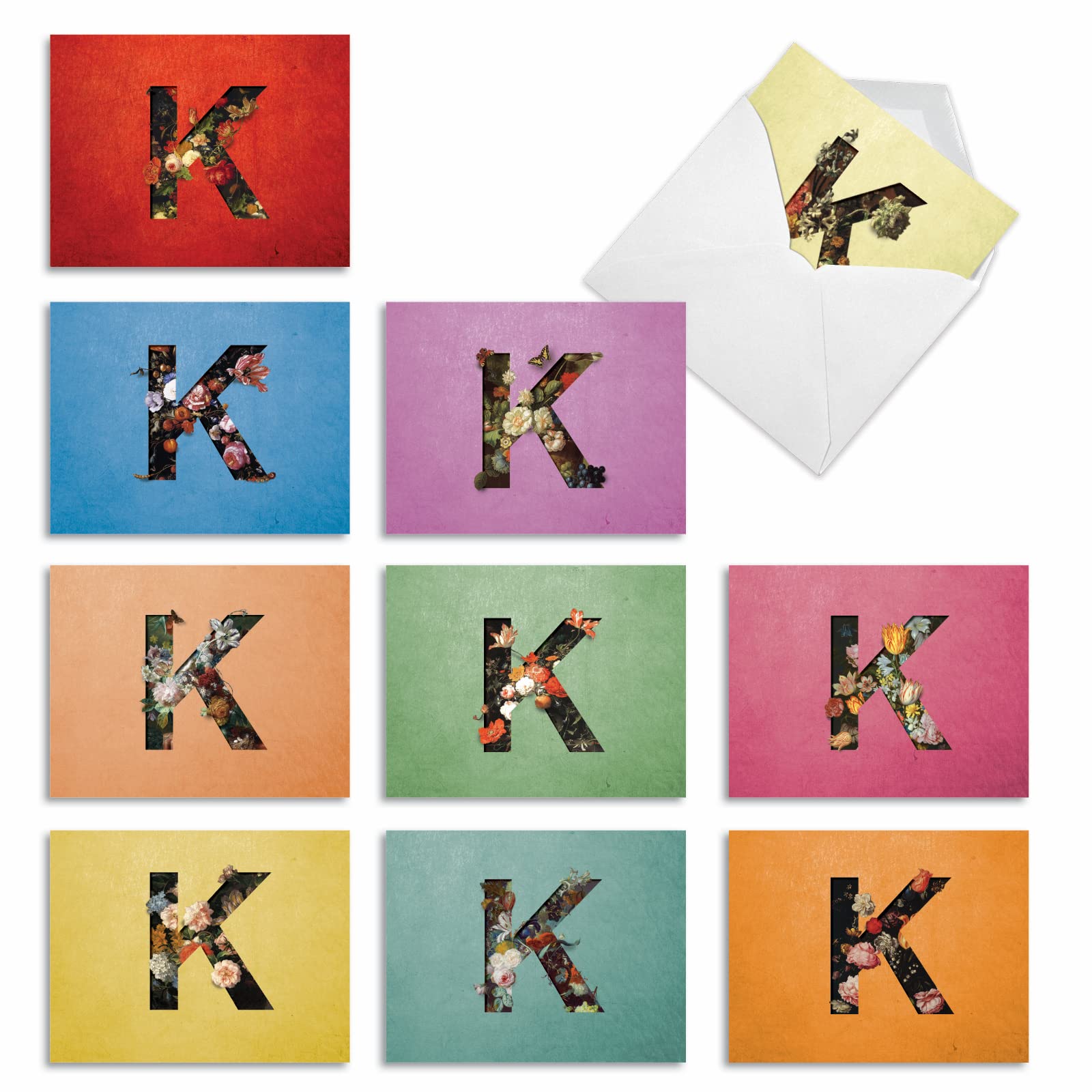 Mua The Best Card Company - 10 Initial Letter “K” Assorted Blank ...