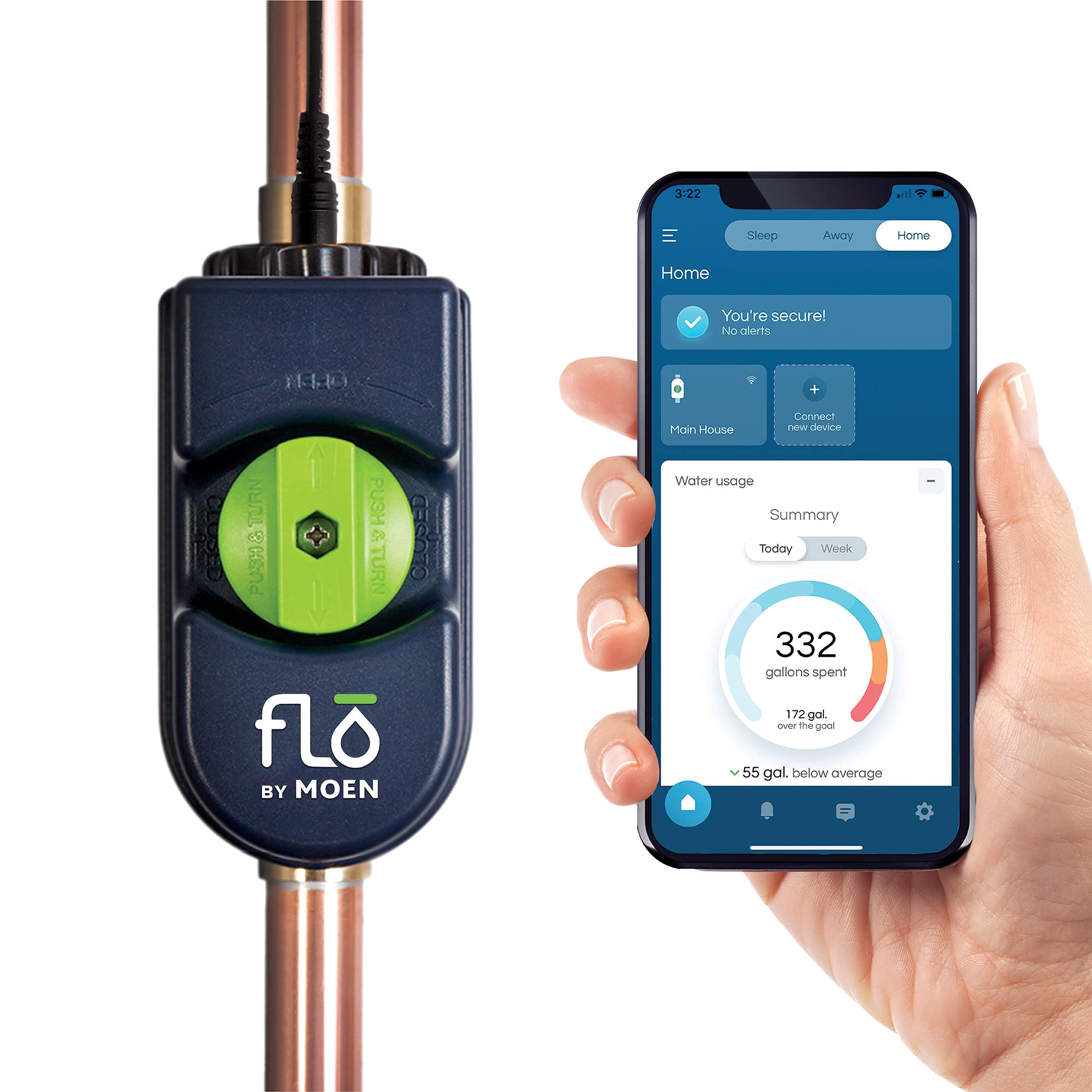 Mua Moen 900-002 Flo Smart Water Monitor and Automatic Shutoff Sensor ...