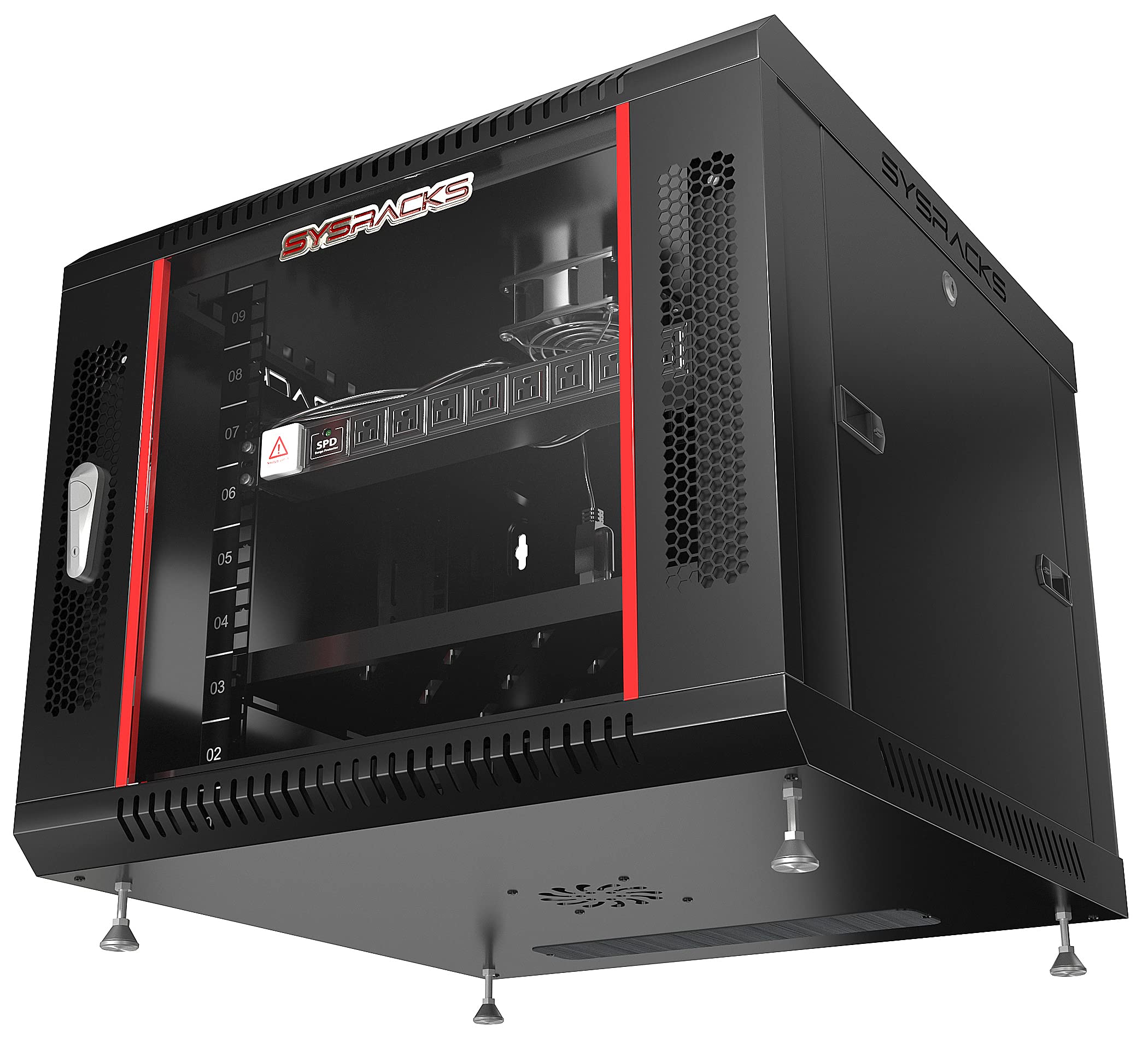 Mua Network Data Cabinet - 9U Rack Mount - Wall Mount IT Rack - Locking - Server Rack - 24-Inch ...