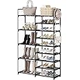 Amazon.com: WOWLIVE 9 Tiers Large Shoe Rack Shoe Storage Shoe Organizer ...