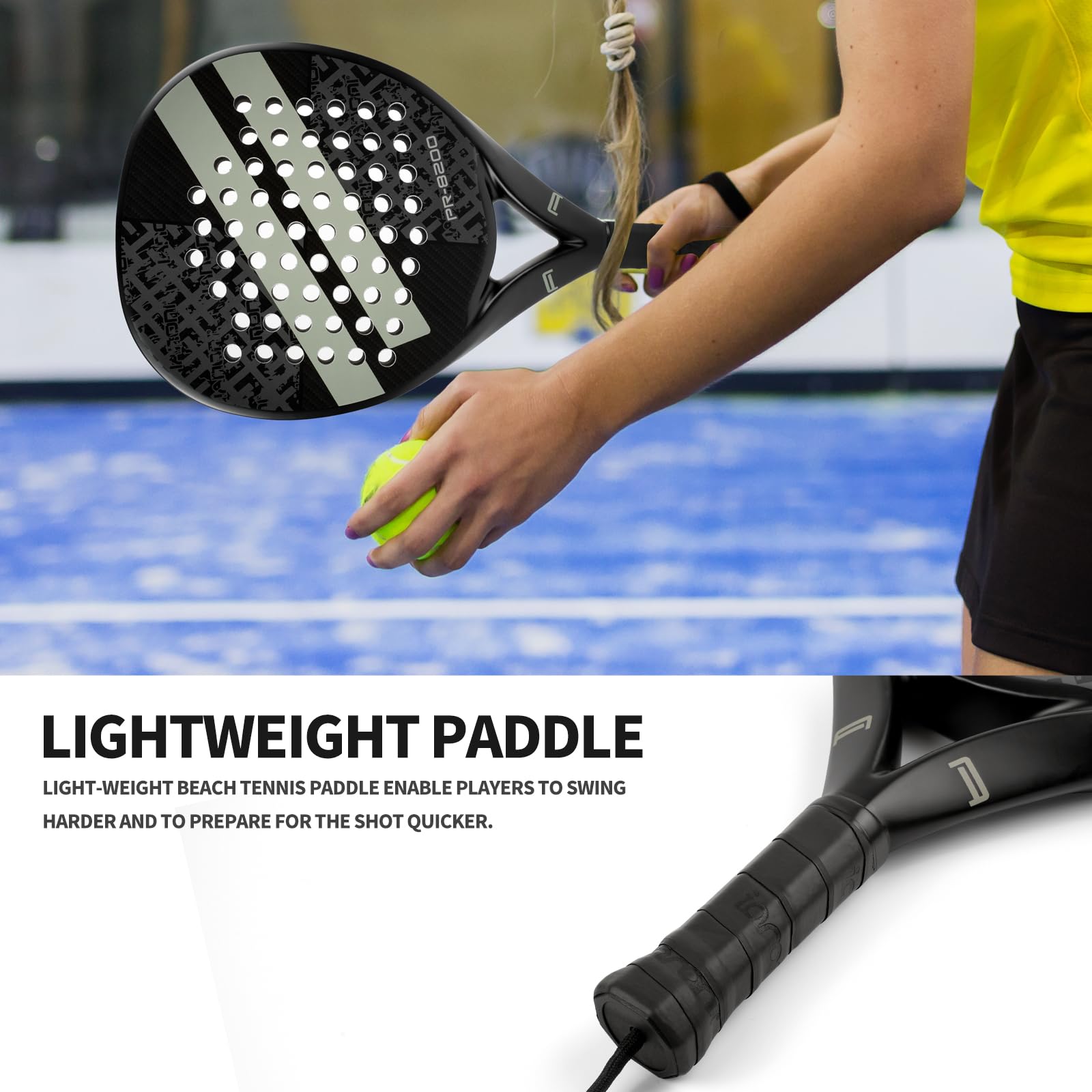 Mua Padel Racket Carbon Fiber Surface with EVA Memory Flex Foam Core ...