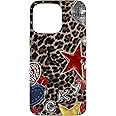 Amazon.com: iPhone 15 Pro Max Aesthetic Cheetah Print Stars Pendant Y2K Leopard Cute Girl Case ...