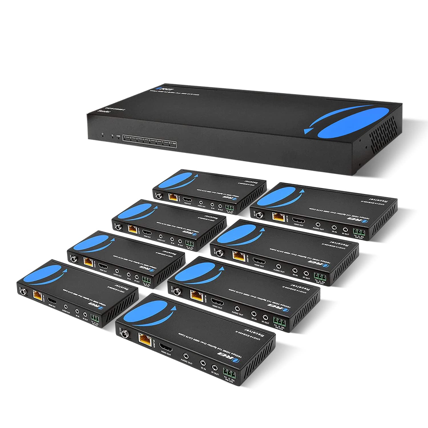 Mua OREI 1x8 HDMI Extender Splitter HDBaseT 4K, Multiple Over Single Cable CAT6/7 4K@60Hz 4:4:4 ...