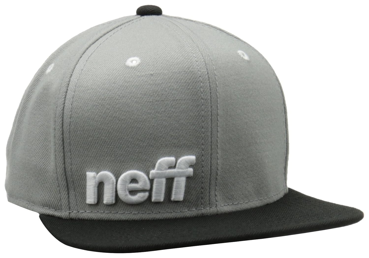 NEFF Men's Daily Cap Adjustable Hat, Grey/Black/White, One Size ...