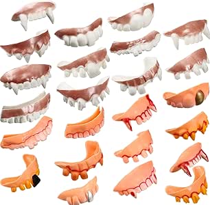 Amazon.com: 24 Styles Gnarly Teeth Gag Teeth Ugly Fake Teeth Bob Teeth ...