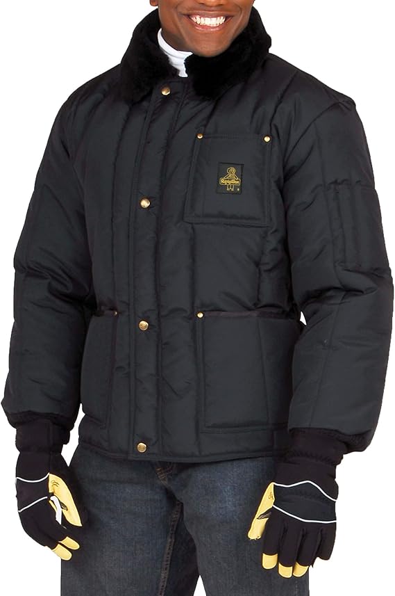 RefrigiWear Insulated Iron-Tuff Polar Jacket with Soft Fleece Collar at Amazon Men’s Clothing store