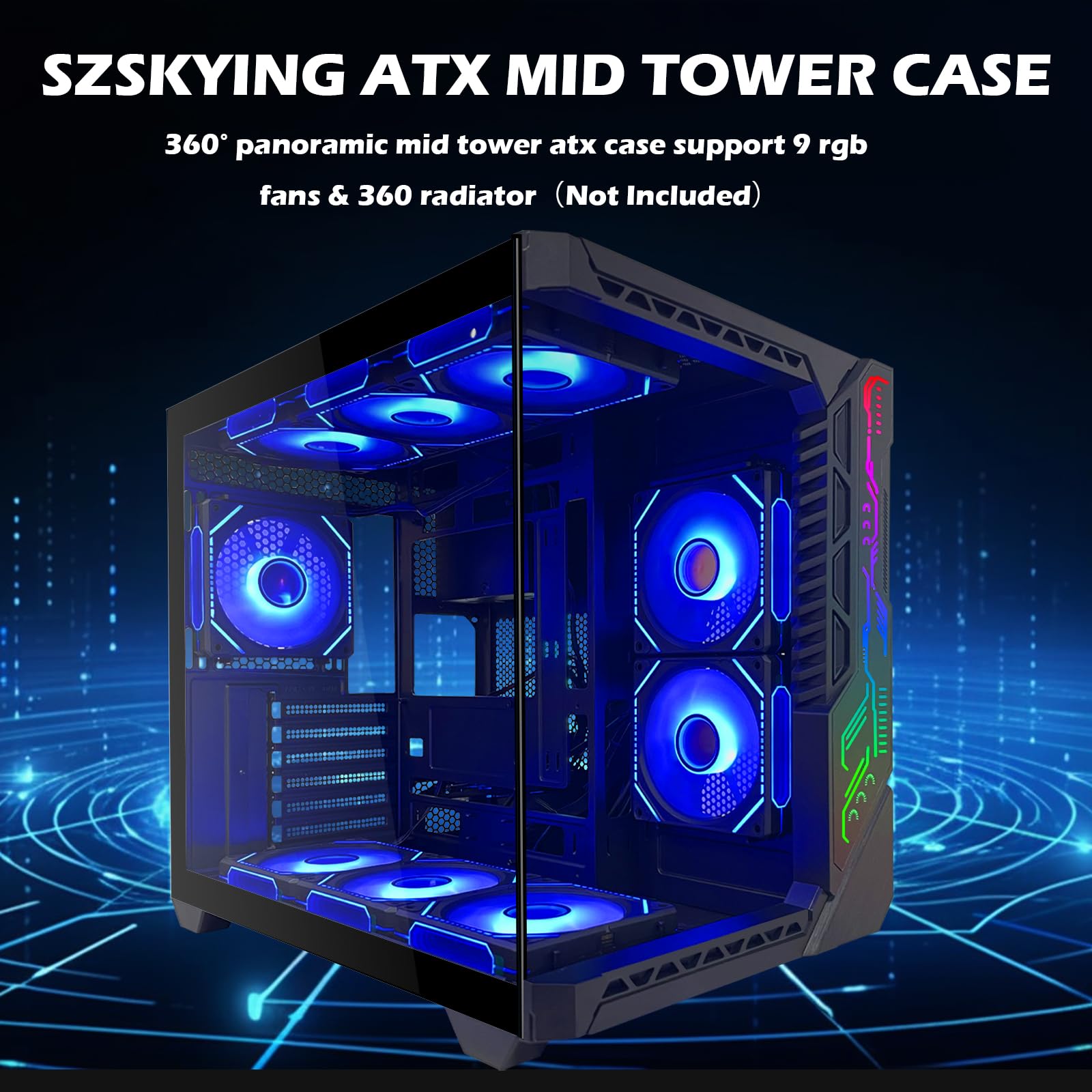 Mua SZSKYING Gaming PC Case ATX Motherboard,Type C,Computer Case ...