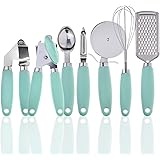 Amazon.com: COOK With COLOR 7 Pc Kitchen Gadget Set Copper Coated ...