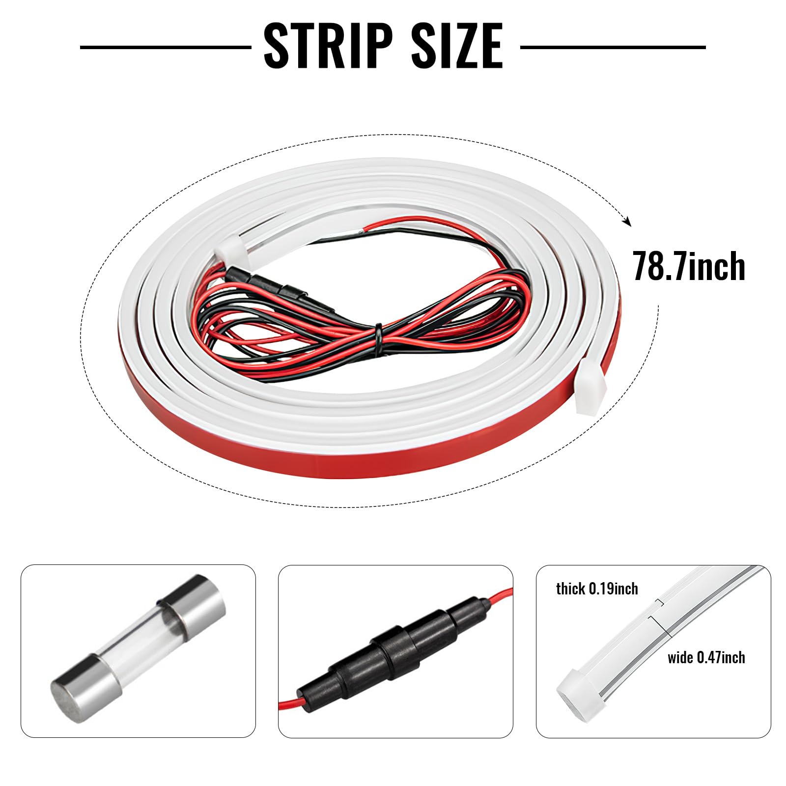 Mua Car Hood Light Strip, 79 Inches Waterproof Flexible LED Strip ...