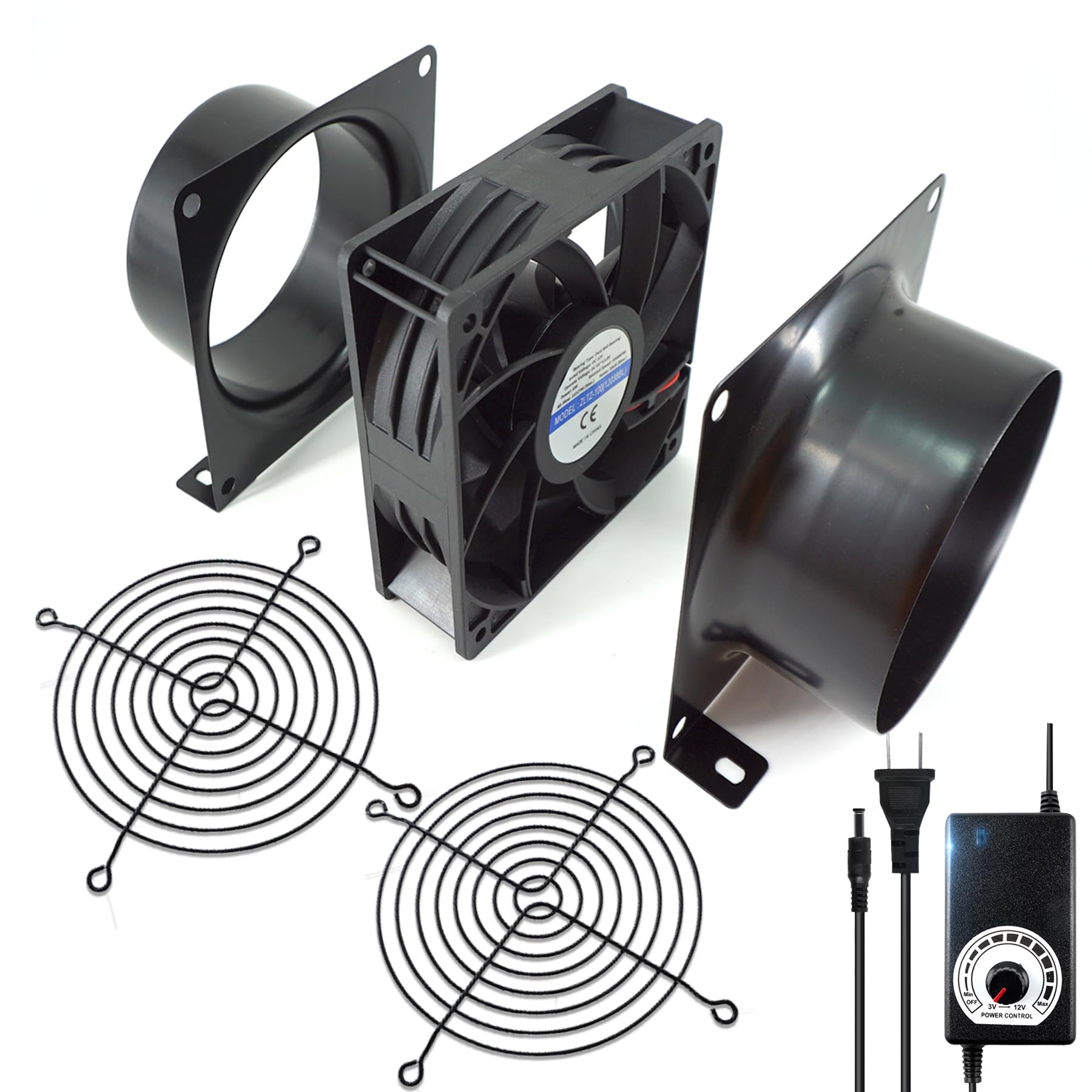 Mua 4" Axial Exhaust Fan, 3000RPM 120mm DC12V Dual Ball Bearings Air ...
