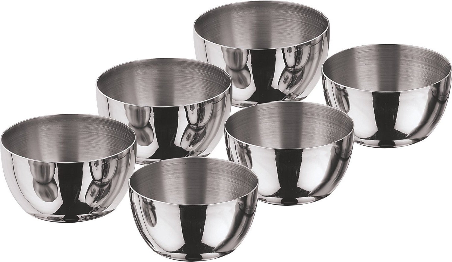 Buy Machak Stainless Steel Mango Bowl Katori Set, Medium Size, Set Of 6 ...