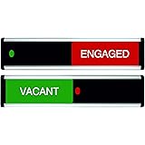 Sliding Door Signs - Entry Control - Engaged (RED) / Vacant (Green ...