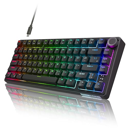 RK ROYAL KLUDGE R75 Wired Mechanical Gaming Keyboard, 75% Hot-Swap ...