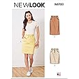 Amazon.com: New Look Misses' Jean Style Skirt Sewing Pattern Kit, Code ...