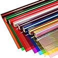 Amazon.com: SYOGUA 8 Rolls Colored Cellophane Wrap, Extra Wide (34 in x 10 ft x 8 Colors ...
