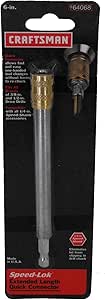 Craftsman 1/4" Speed-Lok 6" Extended Length Quick Connector - Power ...