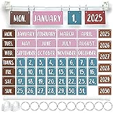 Amazon.com : Boho Calendar Bulletin Board Modern Boho Flip Calendar Set ...