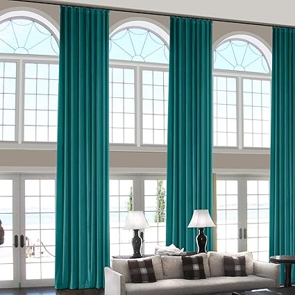 Amazon.com: ChadMade Extra Long Curtain 192 Inches, 2 Panels 52Wx192L ...