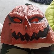 CreepyParty Deluxe Novelty Halloween Costume Party Latex Pumpkin Head ...