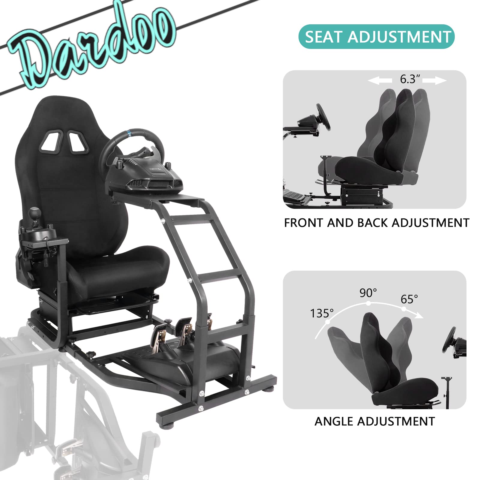 Mua Dardoo G29 Racing Simulator Cockpit with Adjustable Race Seat Fits ...