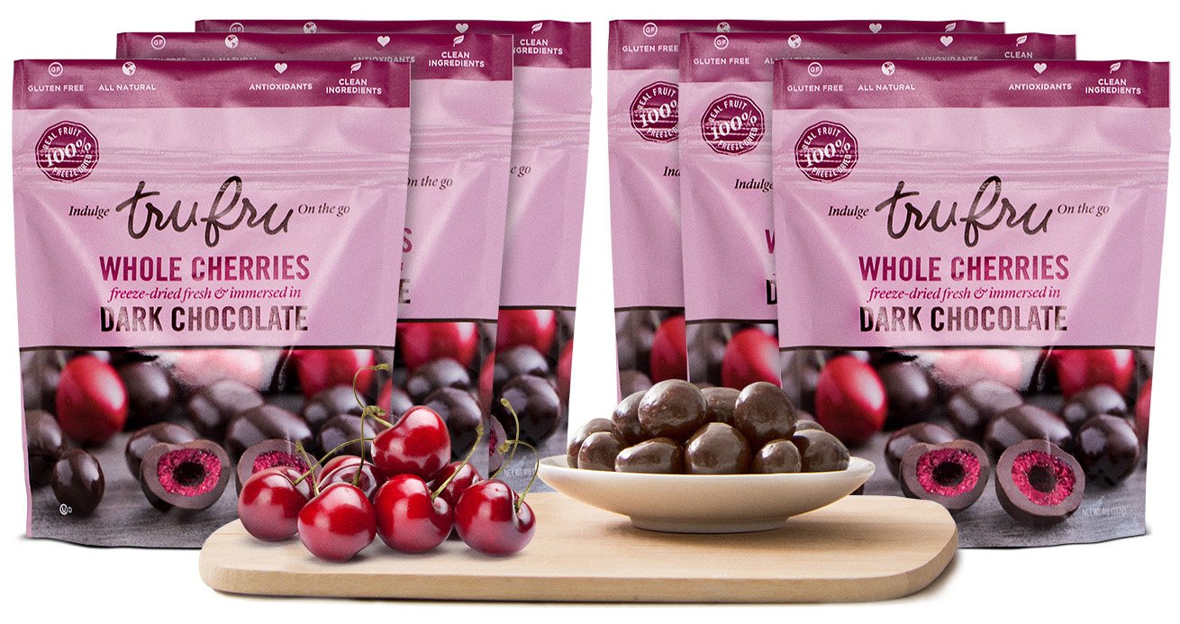 Amazon.com : Tru Fru Dark Chocolate Dipped Freeze-Dried Whole Cherries ...
