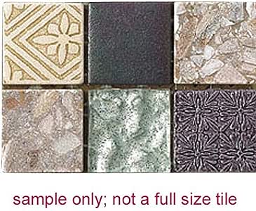 Intrend Tile HC005-A-sample Hand Colored Stone and Glass Mosaic Blend ...