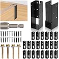 Amazon.com: Concealed Joist Hangers, 24 Pcs of 2"x6" Concealed Black ...
