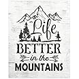 Amazon.com: Life Is Better In The Mountains Art Print - Unframed - 8x10 ...