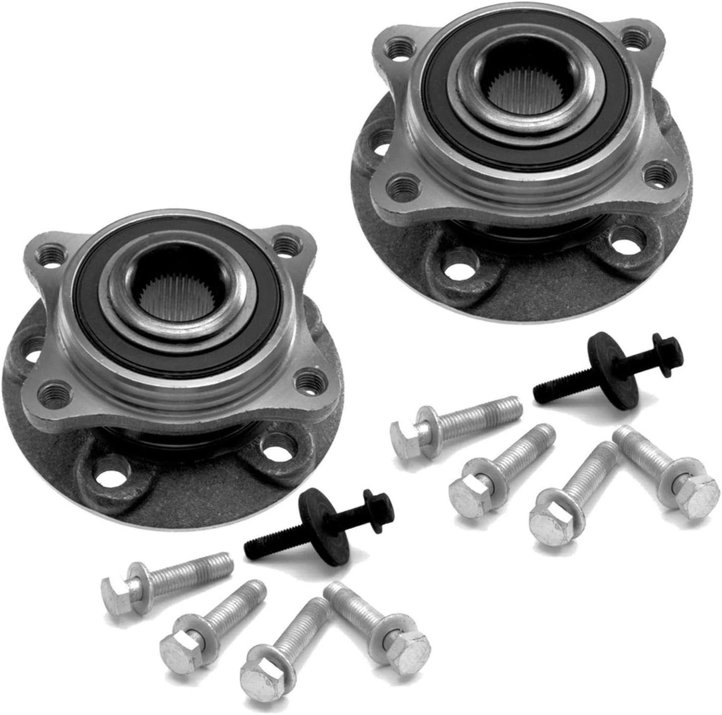 2x Radlagersatz Radlager mit Schrauben Vorderachse beidseitig links ...