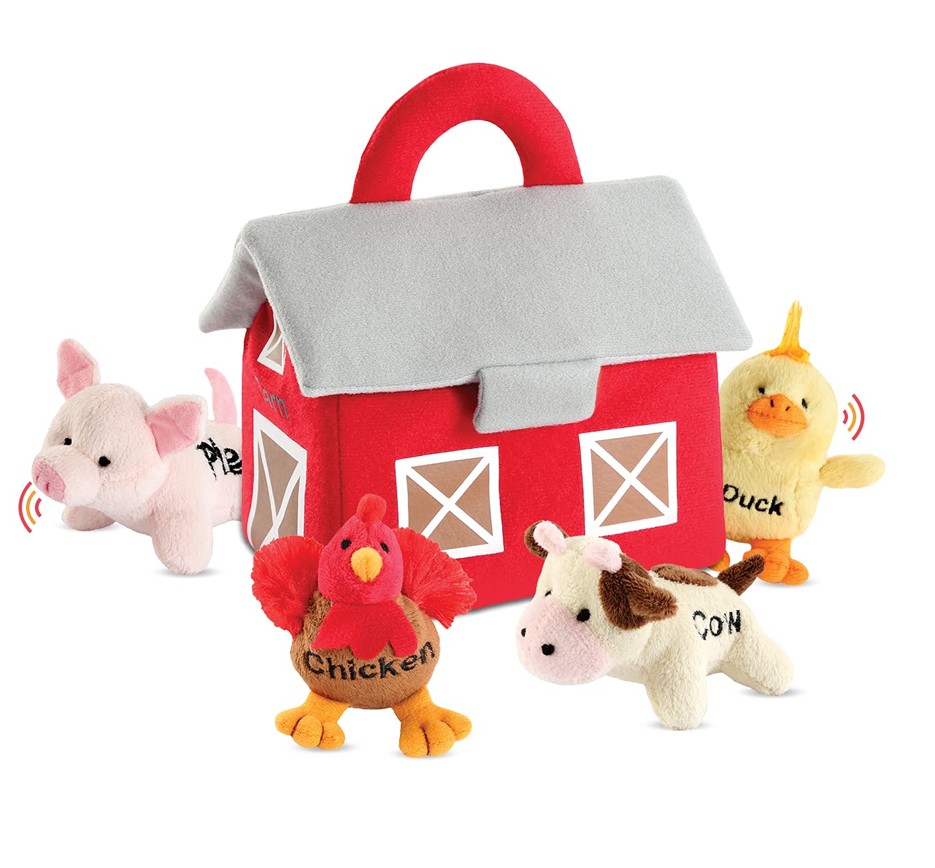 Mua Bundaloo Plush Farm Animal Toys with Realistic Sounds - Plushie ...