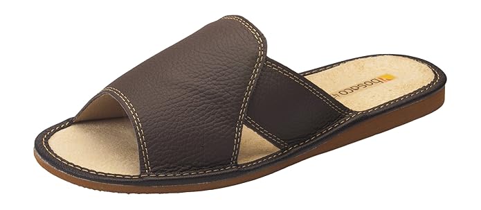 Bosaco Mens Comfort Luxury House Slip On Slippers Genuine Leather Review