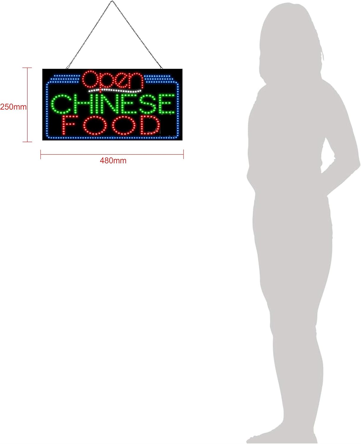 = LED Sign = Chinese Restaurant Bright Professional Powerful Animated ...