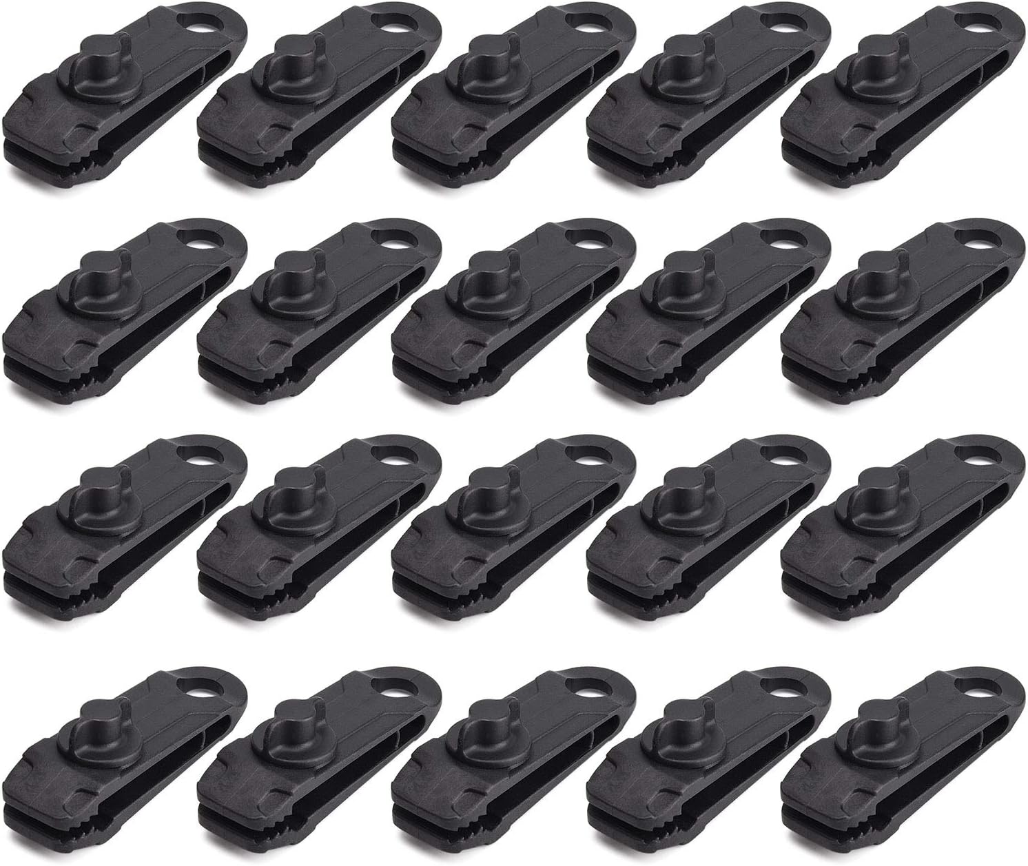 TOBWOLF 20PCS Outdoor Camping Tent Clips, Multi-Purpose Heavy Duty ...