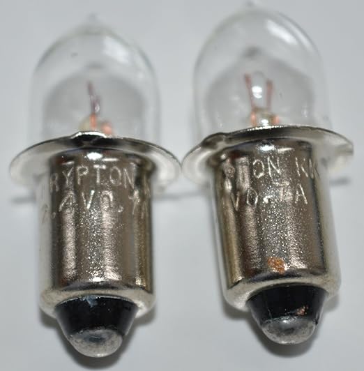 2x Krypton-Glühlampe 2,4V, 0,70A, Fassung P13,5 S: Amazon.de: Beleuchtung
