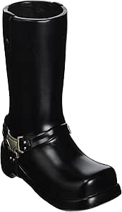 Black Motorcycle Boot Vase/Planter for Office and Home Decor : Home ...