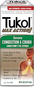 Amazon.com: TUKOL Max Action Severe Cough Suppressant and Nasal ...