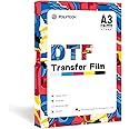 Amazon.com: POLYTECH DTF Transfer Film - A3, 60 Sheets, 11X17'', PET Film Heat Transfer Paper ...