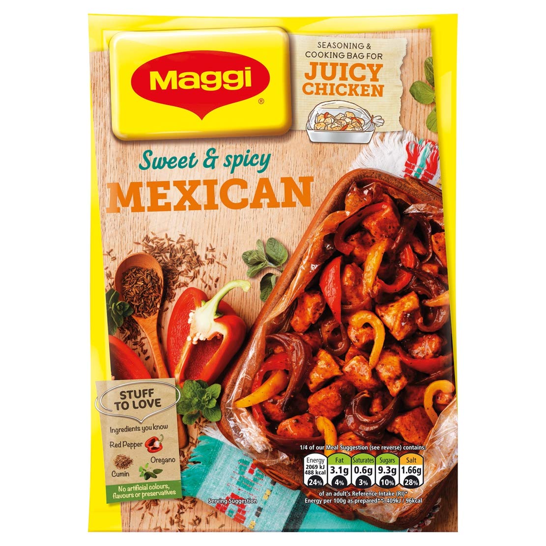 MAGGI So Juicy Mexican Chicken, 40 g (Pack of 16): Amazon.co.uk: Grocery