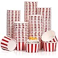 Amazon.com: 200 Pcs Paper Ice Cream Cups 5.5 Ounce Red White Striped ...