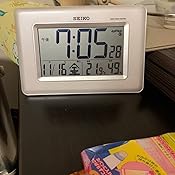 Amazon｜セイコー クロック 掛け時計 置き時計 兼用 電波 デジタル カレンダー 温度 湿度 表示 白 パール SQ424W SEIKO｜置き時計・掛け時計 オンライン通販