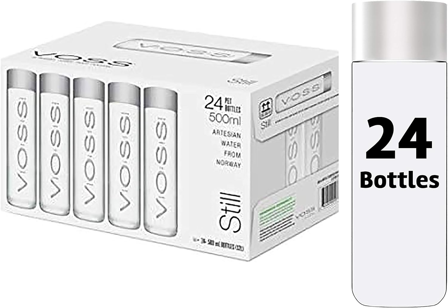 Voss Eau Minérale Plate de Norvège 24 x 50 cl: Amazon.fr: Epicerie