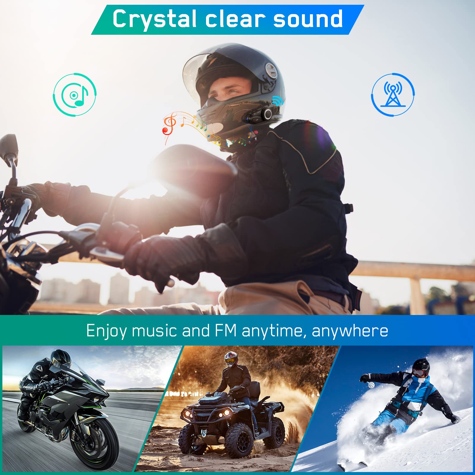 Mua MAXTO Motorcycle Bluetooth Headset with Camera 1080P HD, M3 ...