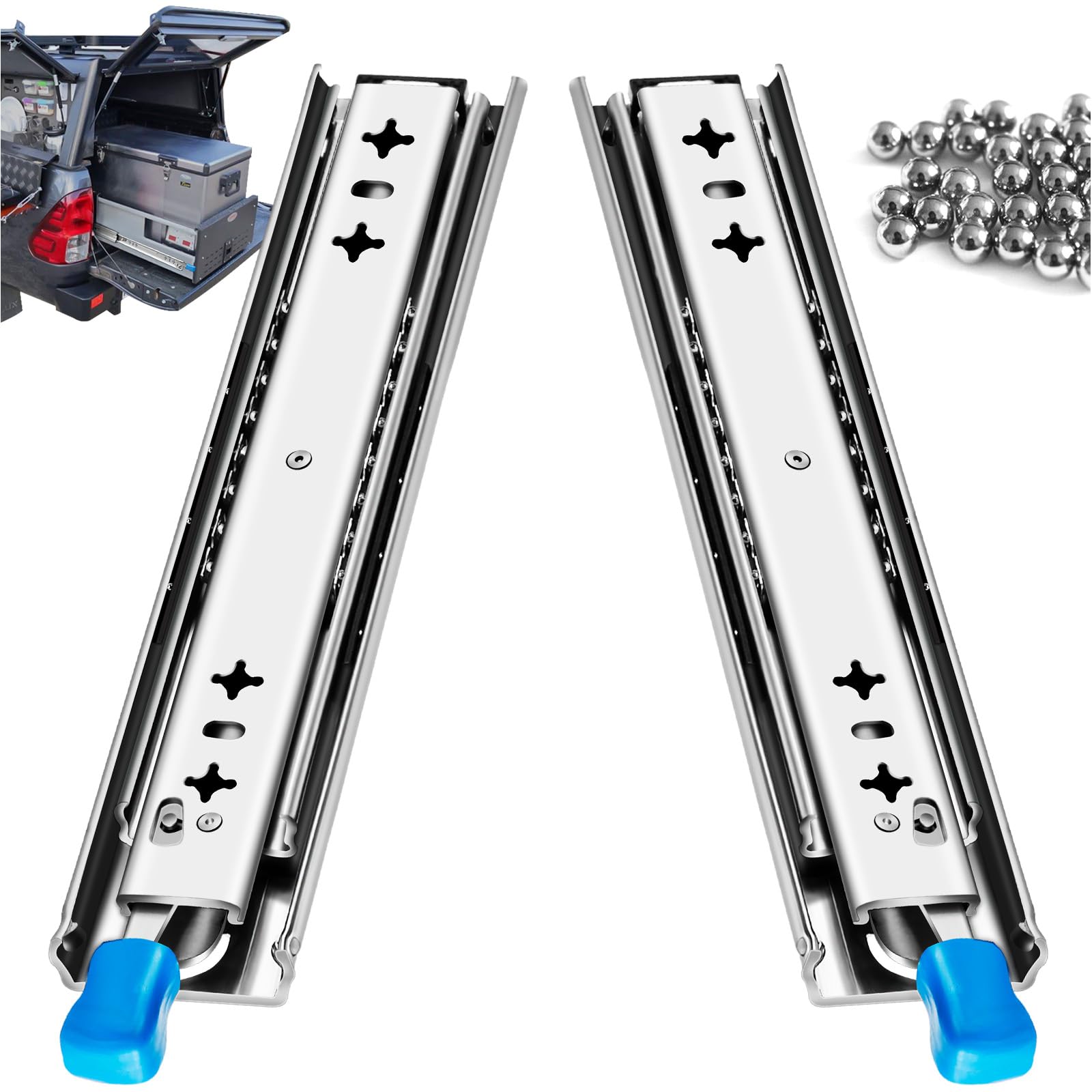 VAGUDE with Lock Heavy Duty Drawer Slides 12 14 16 18 20 22 24 26 28 30 ...