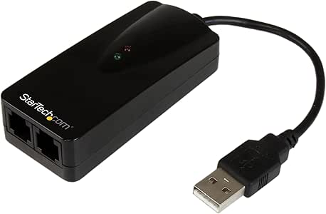 StarTech.com USB562KEMH - Fax módem de 56K, USB 2.0 Externo de 2 ...