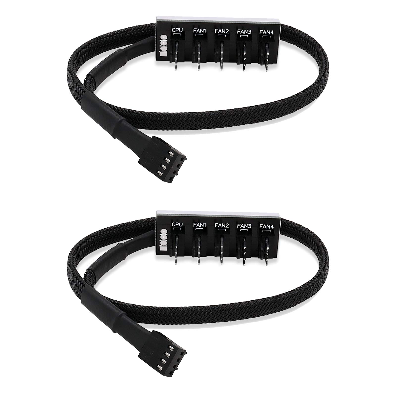 Mua (2 Pack) 4-Pin PWM PC Case Fan Hub Power Supply Cable 1 to 5 Way Splitter PC Motherboard Fan ...