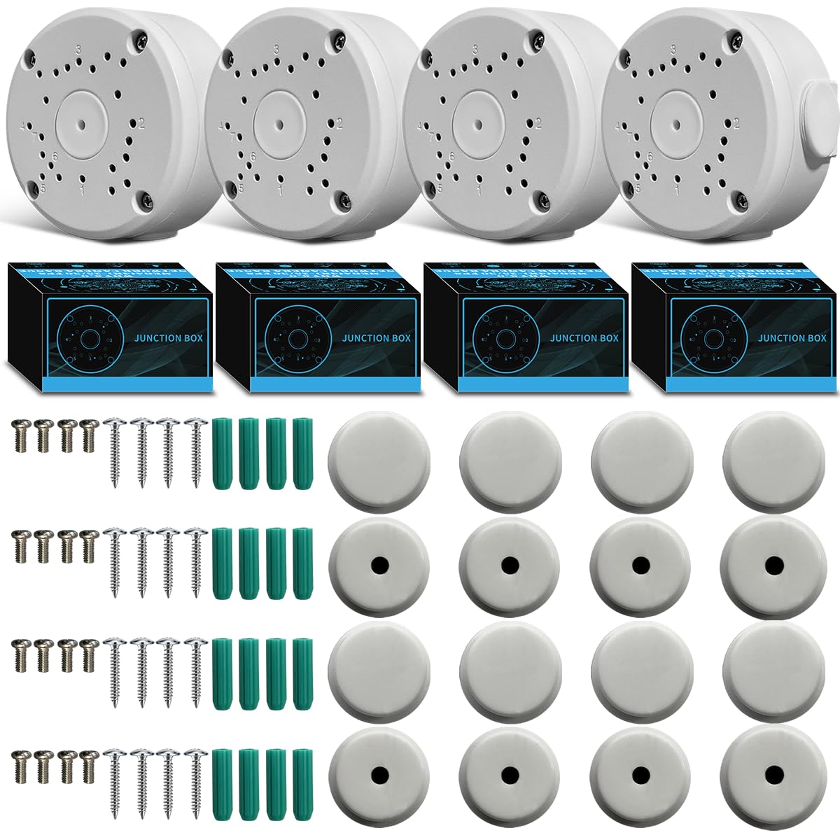 Universal Bullet Security Camera Junction Box Mount Bracket(4 Pack ...