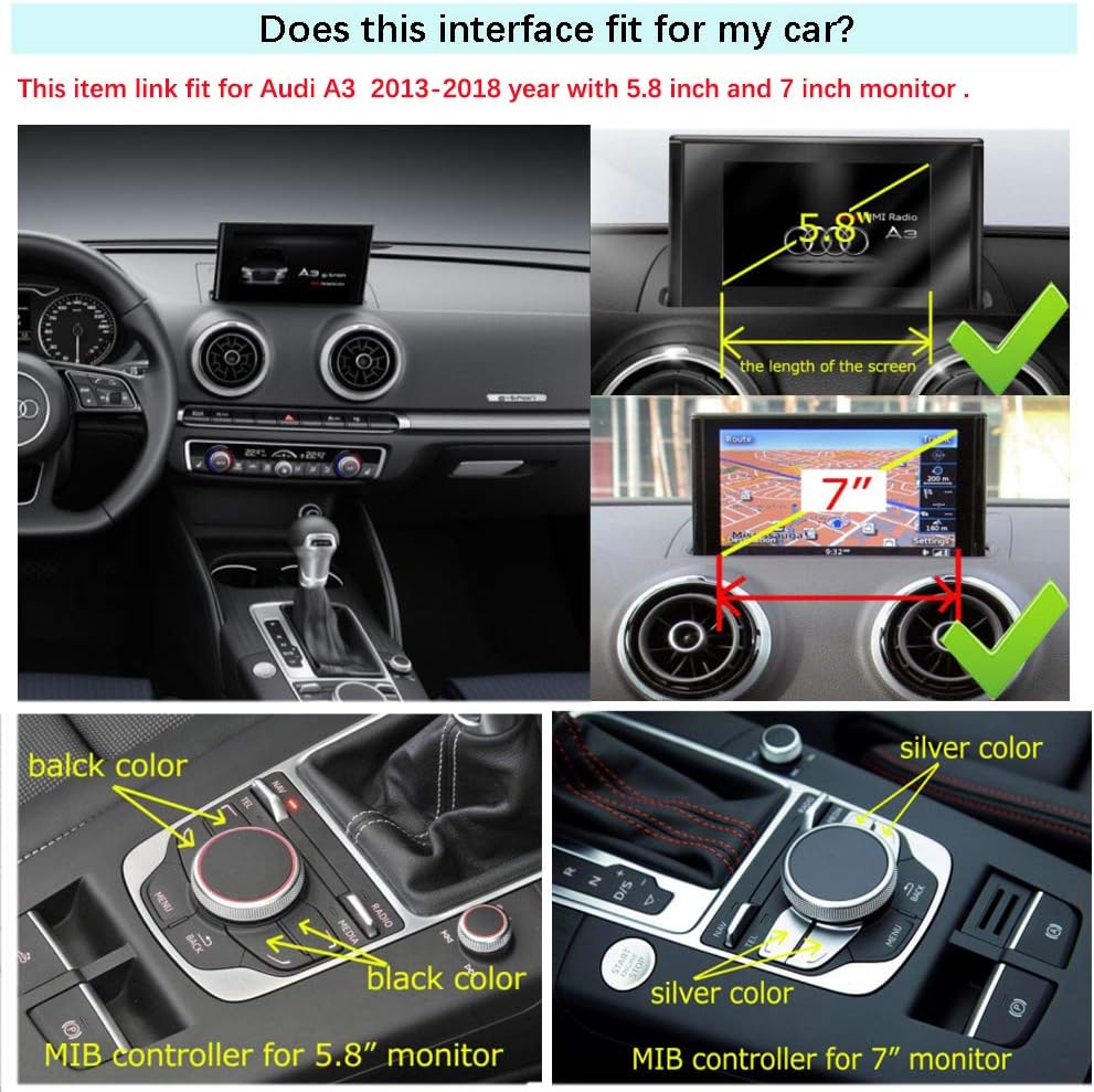 Road Top Retrofit Kit Decoder with Wireless Apple CarPlay Android Auto ...