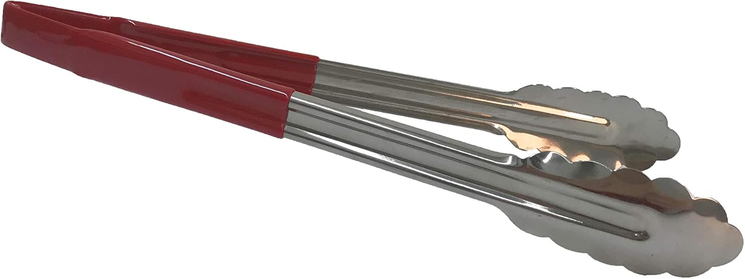 Colour Coded Stainless Steel Tongs 12inch Red | Buffet Tongs ...