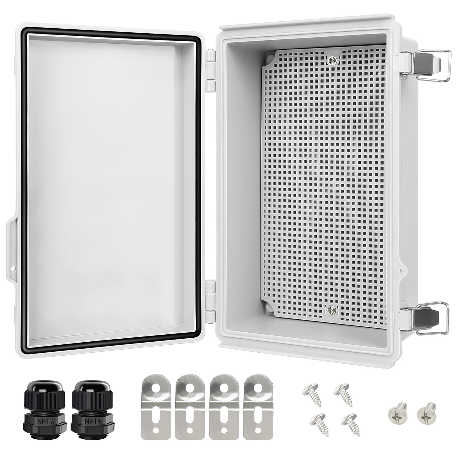 LeMotech Electrical Box, IP67 Waterproof Hinged Cover Stainless Steel ...