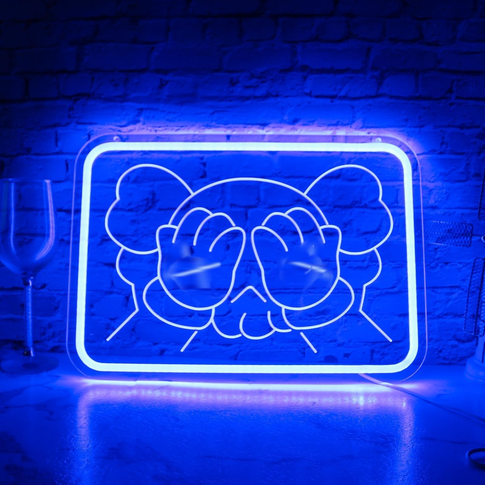 kawed Graffiti Bear Decor Street Art LED Light Neon Sign - Perfect ...